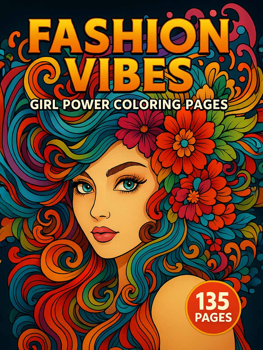 Fashion Vibes – 1357 Girl Power Coloring Pages | Enchanted Coloring Pages